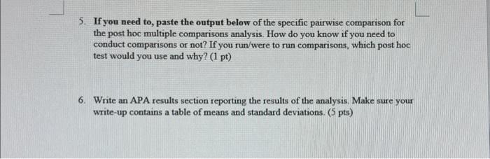 Solved Data Analysis Assignment \#7 Factorial ANOVA The | Chegg.com