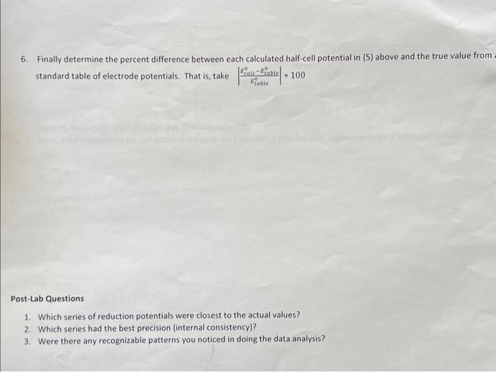 1. Set the E0 value for Cu2+/Cu to 0 . Complete the | Chegg.com