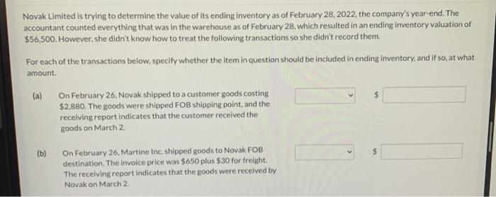 Solved Novak Limited is trying to determine the value of its | Chegg.com