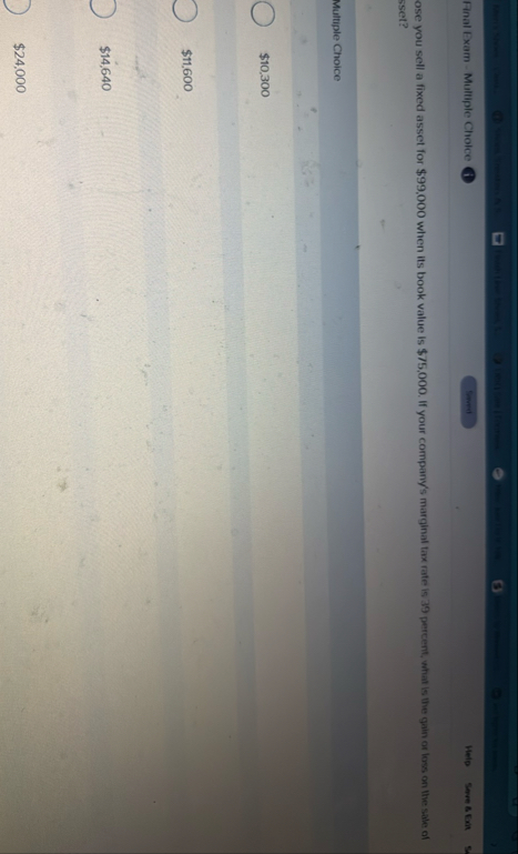 Solved Final Exam - ﻿Mulliple CholceHelp© ﻿Fruen 65mitose | Chegg.com