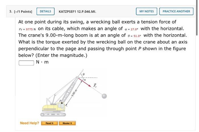 Solved 3. [-/1 Points) DETAILS KATZPSEF1 12.P.046.MI. MY | Chegg.com Solved 3. [-/1 Points) DETAILS KATZPSEF1 12.P.046.MI. MY | Chegg.com