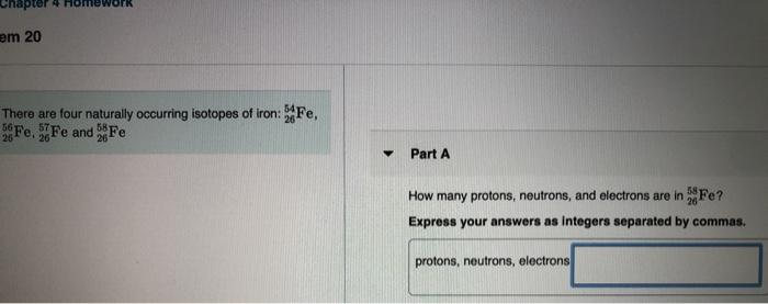 Solved em 20 There are four naturally occurring isotopes of | Chegg.com