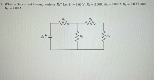 Solved What is the current through resistor R2 ? ﻿Let | Chegg.com