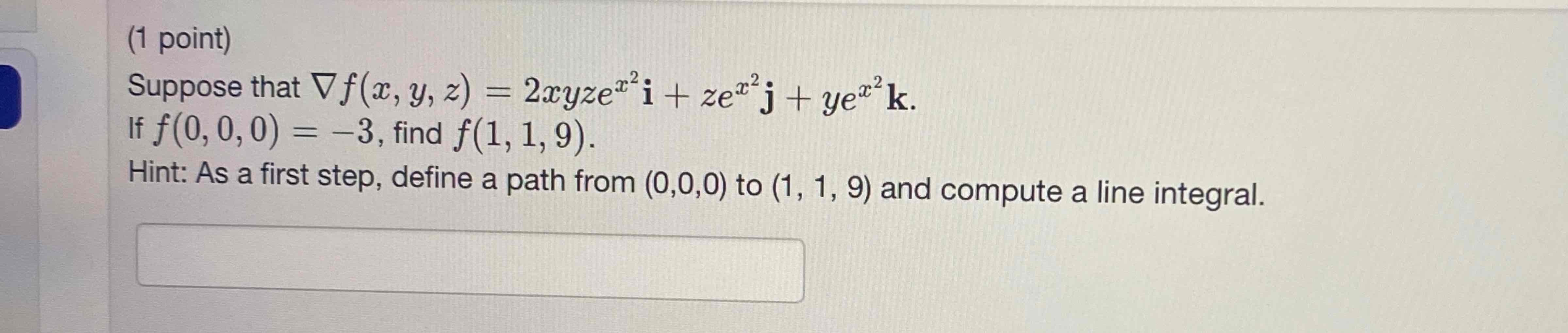 Solved (1 ﻿point)Suppose that | Chegg.com