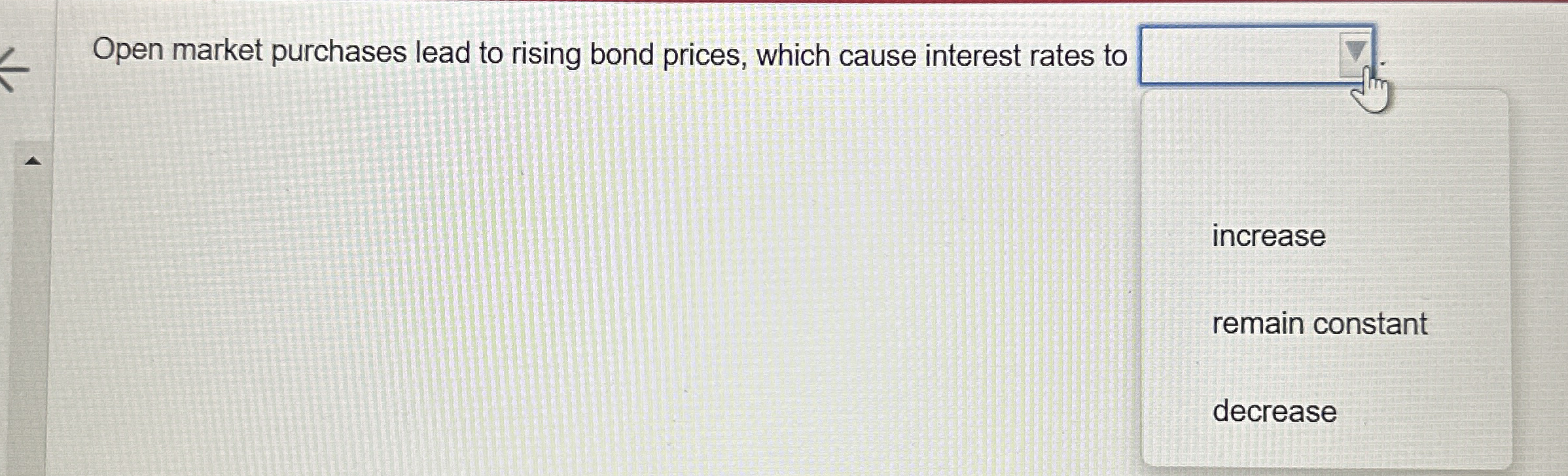 Solved Open market purchases lead to rising bond prices, | Chegg.com