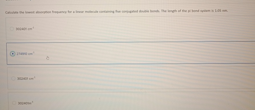 Solved Calculate the lowest absorption frequency for a | Chegg.com