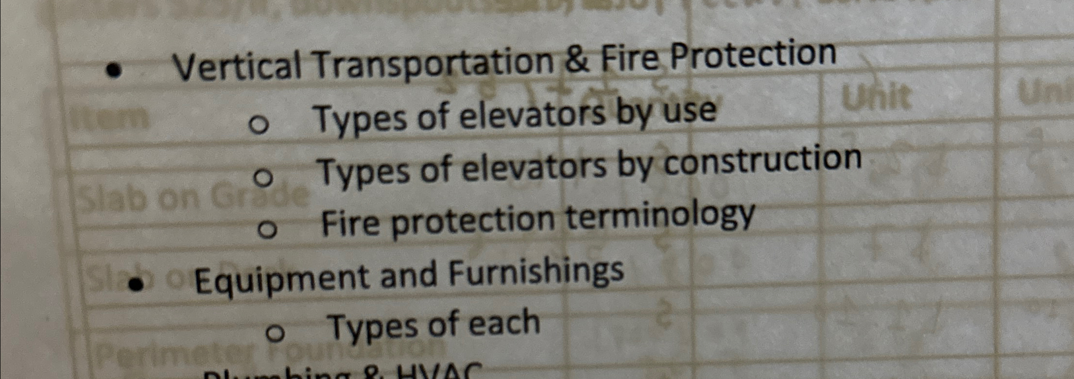 Solved Vertical Transportation & Fire ProtectionTypes of | Chegg.com
