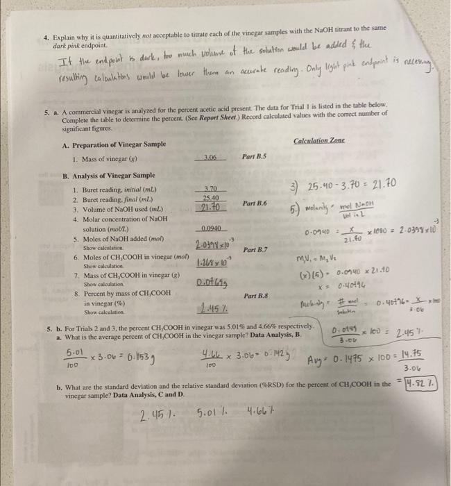 Solved 4. Explain why it is quantitatively not acceptable to | Chegg.com