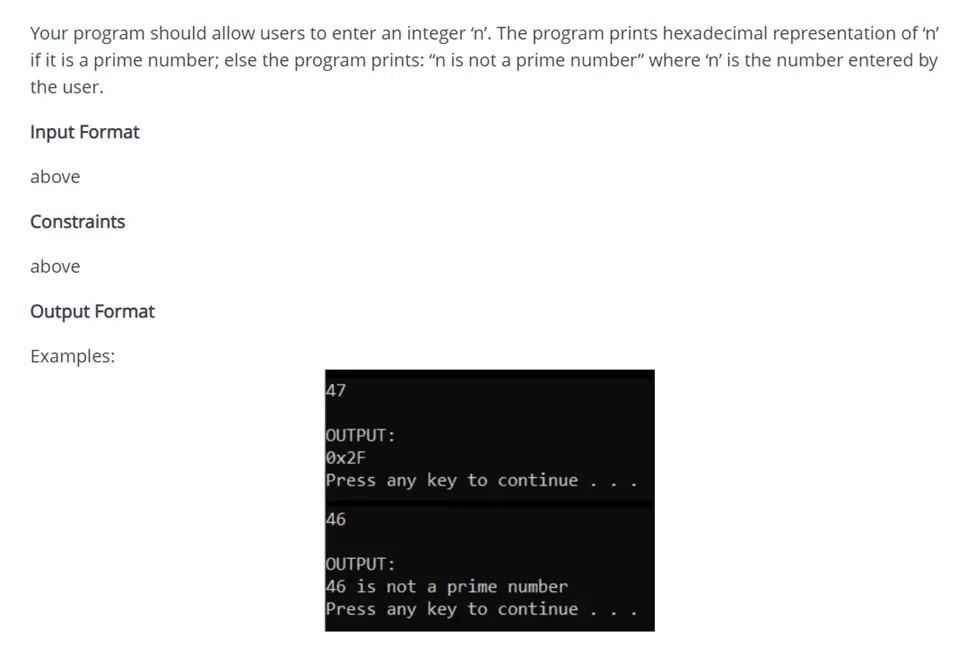 Solved 34 OUTPUT: 1. 49 Press any key to continue ...Your | Chegg.com
