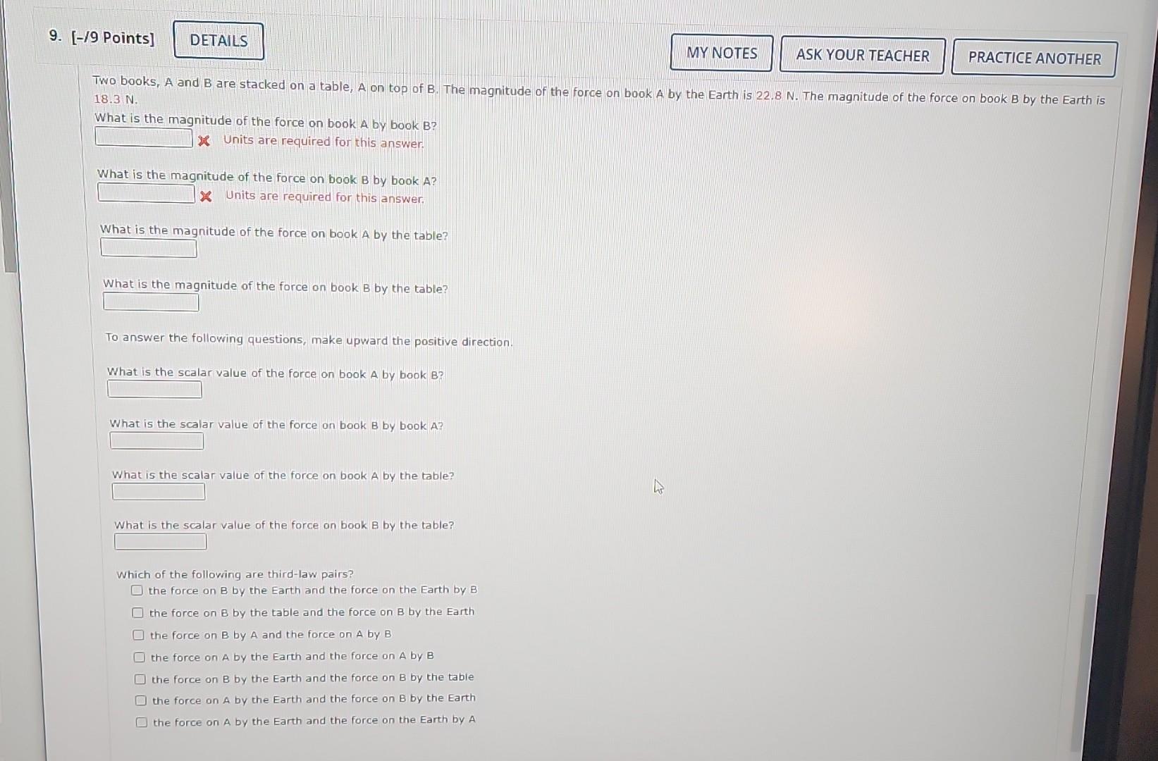 Solved Two books, A and B are stacked on a table, A on top | Chegg.com