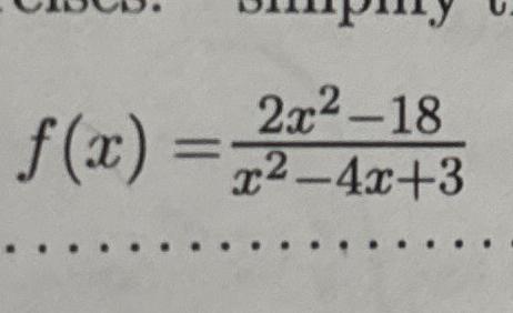 Solved f(x)=2x2-18x2-4x+3 | Chegg.com