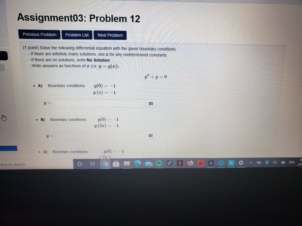 Solved Assignment03: Problem 12 Previous Problem Problem | Chegg.com