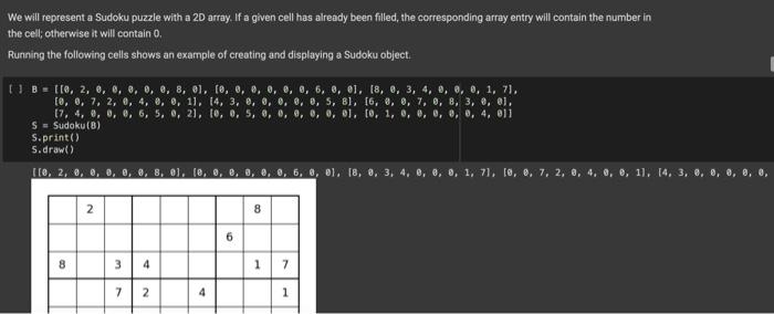 Solved ] import matplotlib.pyplot as plt class Sudoku: def | Chegg.com
