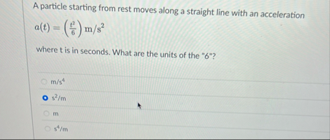Solved A particle starting from rest moves along a straight | Chegg.com