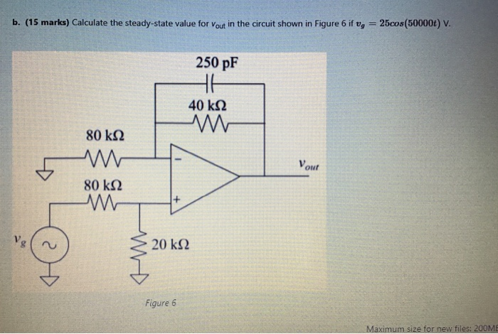 Solved b. (15 marks) Calculate the steady-state value for | Chegg.com