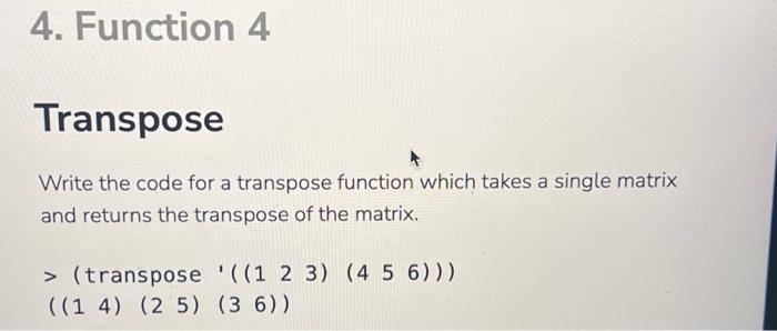 Solved Write the code for a multiply-matrix function which | Chegg.com