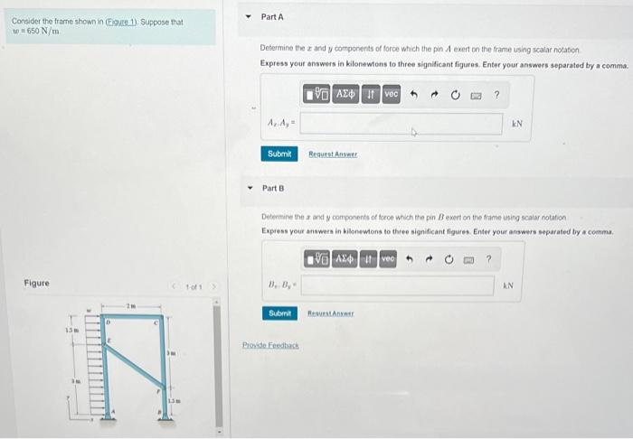 Solved Consider the frame shown in (Eguce 1) Suppose that | Chegg.com