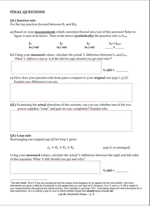 Solved b.) Using your measured values, calculate the actual | Chegg.com