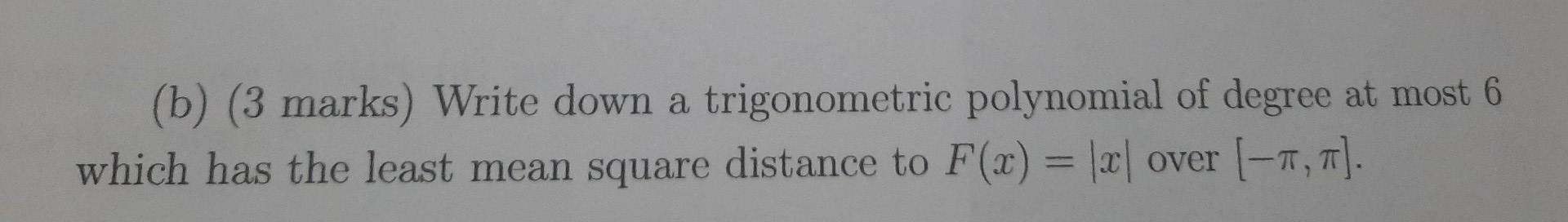 Solved Question 5 (10 Marks) Let