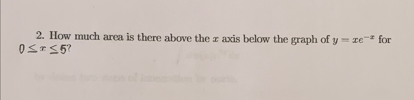 Solved How much area is there above the x ﻿axis below the | Chegg.com