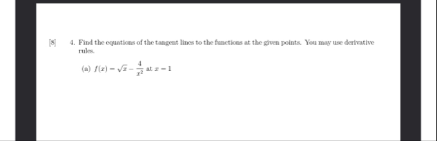 Solved [8] 4. ﻿Find the equations of the tangent lines to | Chegg.com