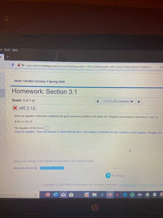 Solved 0 2 5 openvellum.ecollege.com/course | Chegg.com