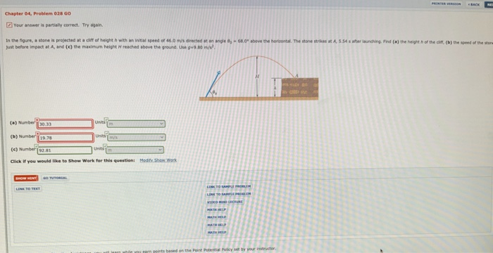 Solved Chapter 04. Problem 028 GO Your answer is partially | Chegg.com
