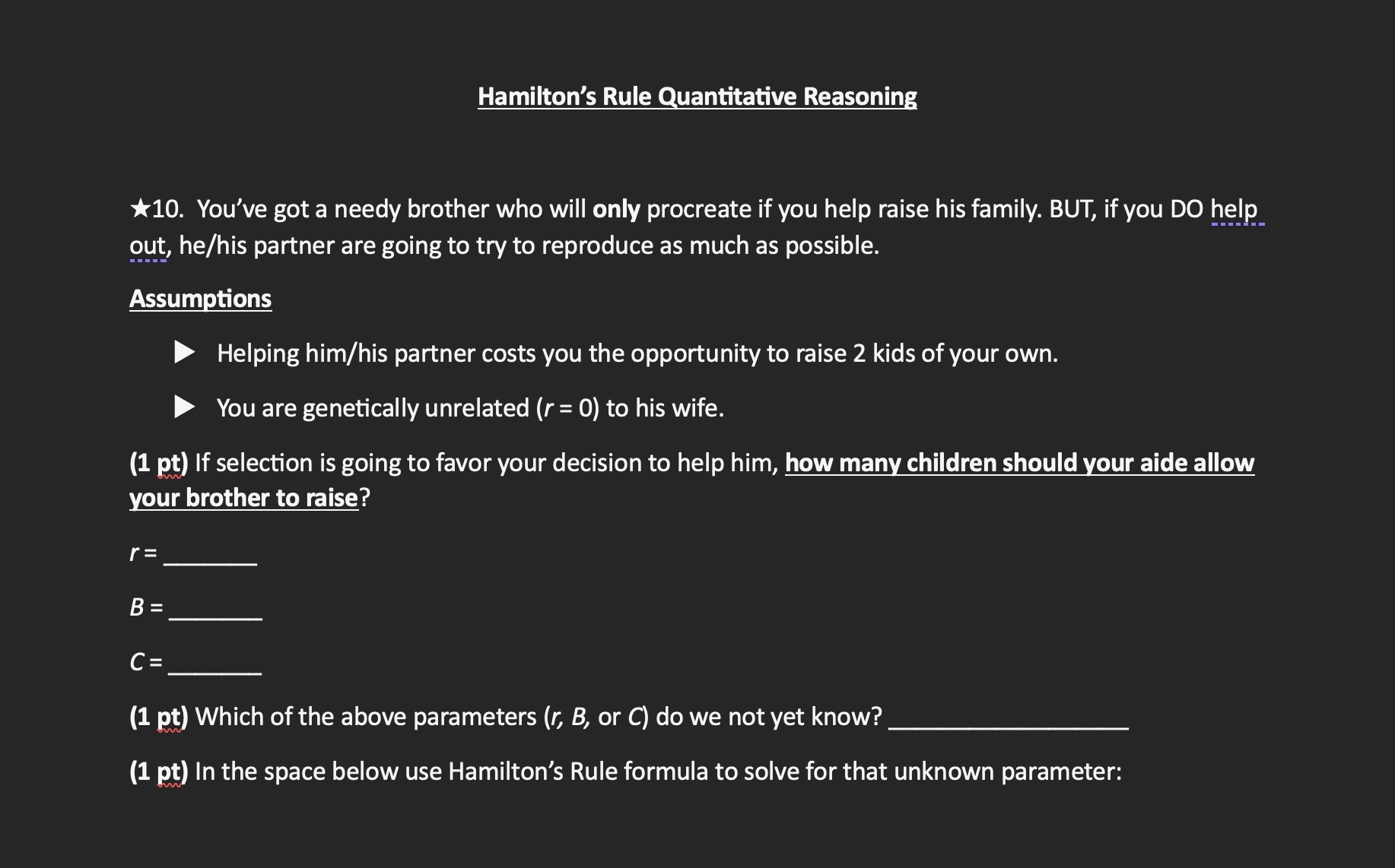 Solved Hamilton's Rule Quantitative Reasoning*** 10. ﻿You've | Chegg.com