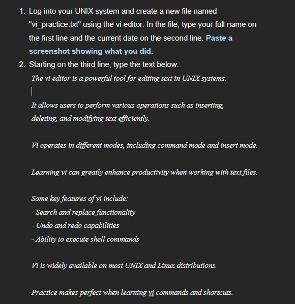 Solved Log into your UNDX system and create a new file | Chegg.com