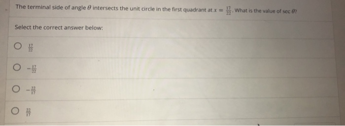 Solved Use a reference angle to write sec 290 (where the | Chegg.com