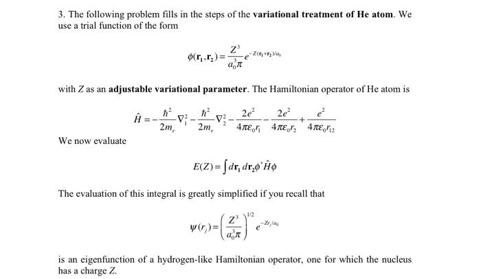 Solved 3. The following problem fills in the steps of the | Chegg.com