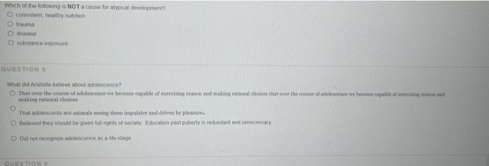Solved Which of the following is NOT a cause for atypical | Chegg.com