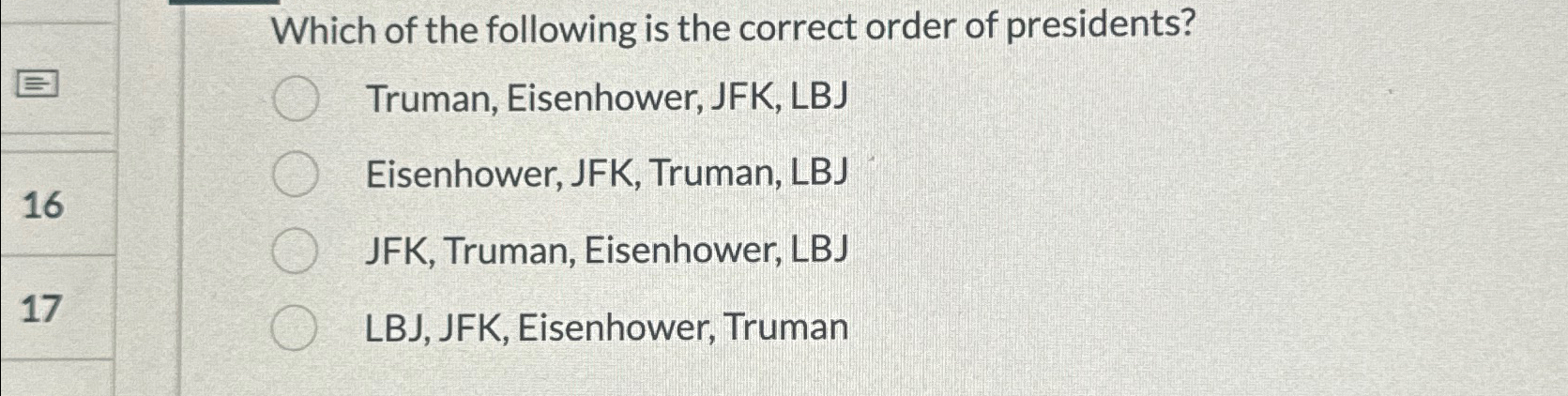 Solved Which of the following is the correct order of | Chegg.com