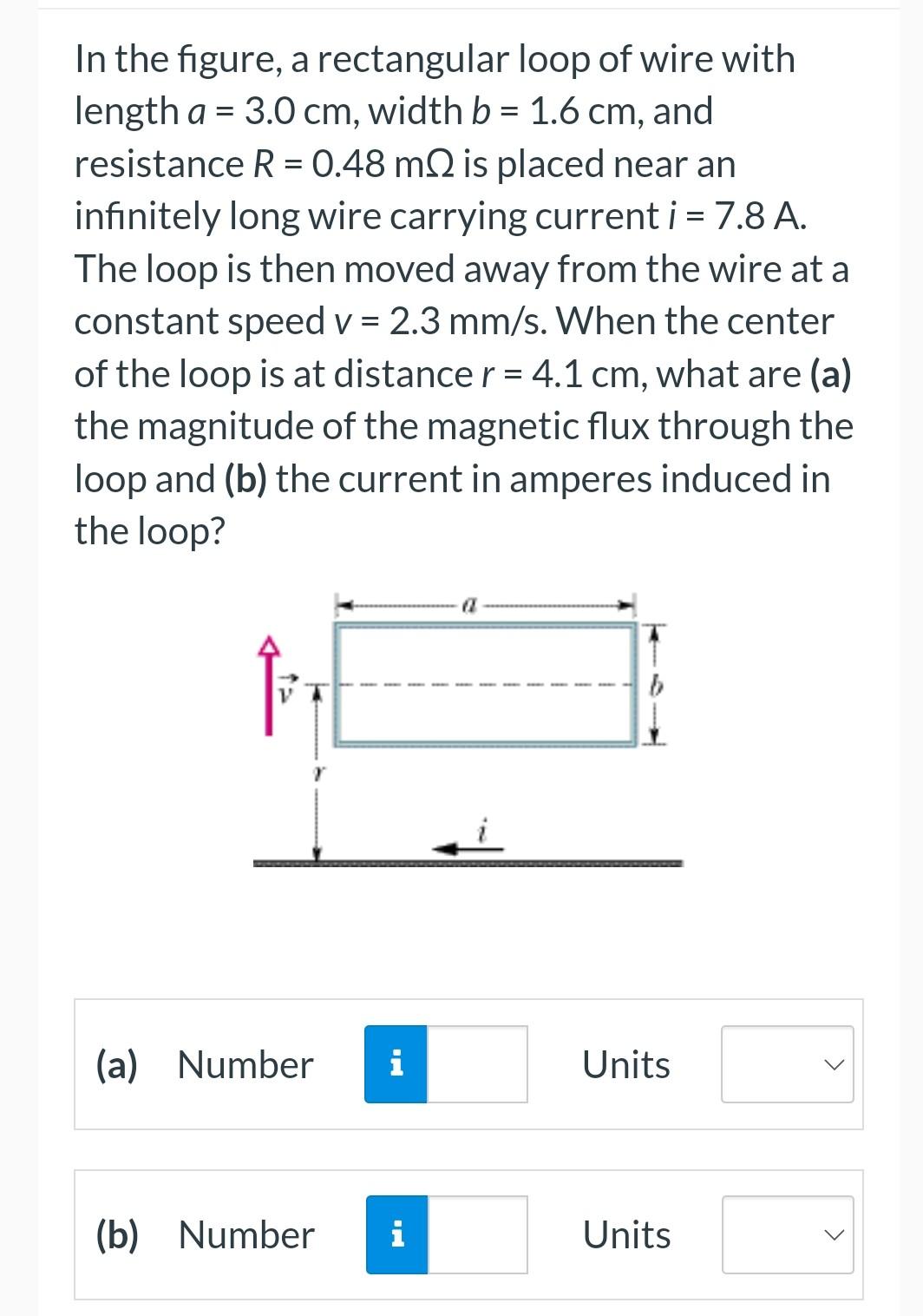 Solved In the figure, a rectangular loop of wire with length | Chegg.com