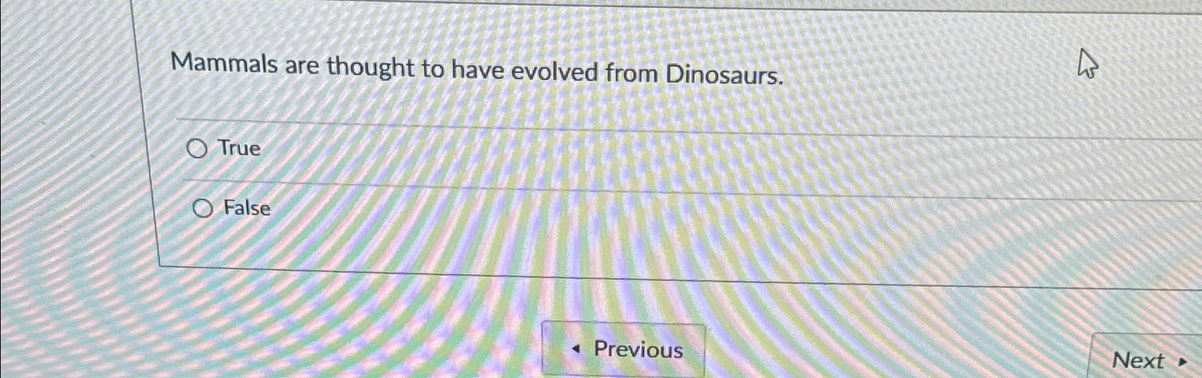 Solved Mammals are thought to have evolved from | Chegg.com