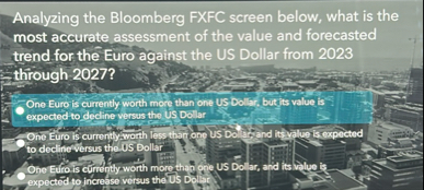 Solved Analyzing the Bloomberg FXFC screen below, what is | Chegg.com