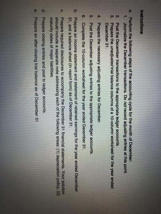 Solved A COMPREHENSIVE ACCOUNTING CYCLE PROBLEM: Subject #3 | Chegg.com