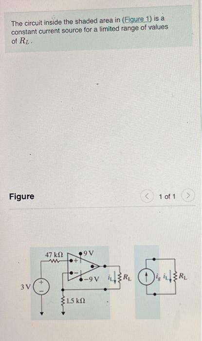 Solved The circuit inside the shaded area in (Figure 1) is a | Chegg.com