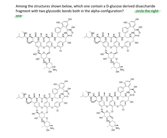 Solved Among the structures shown below, which one contain a | Chegg.com