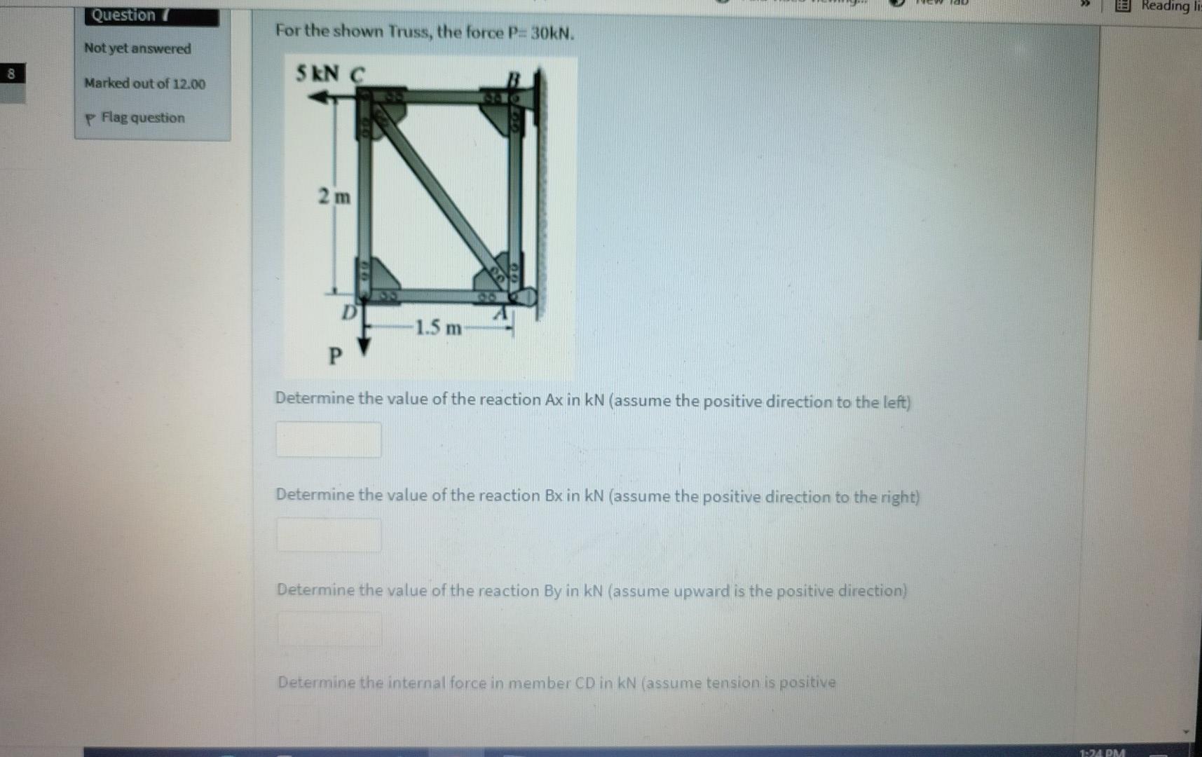 Solved uestion 2 For the shown Frame, if A is a pin, and C | Chegg.com Solved uestion 2 For the shown Frame, if A is a pin, and C | Chegg.com
