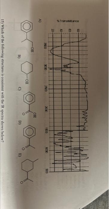 Solved 15) Which of the following structures is consistent | Chegg.com