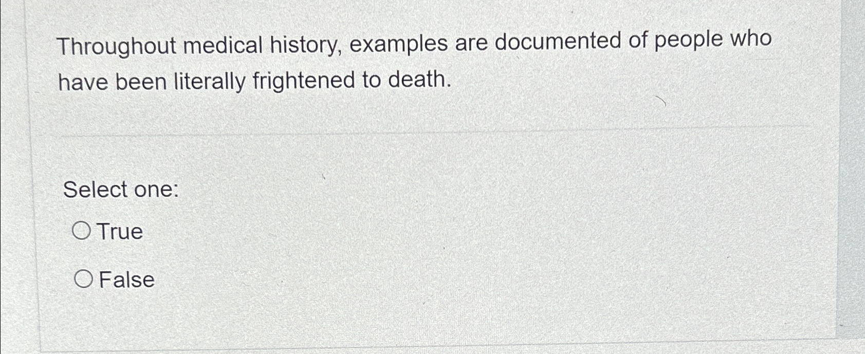 Solved Throughout medical history, examples are documented | Chegg.com