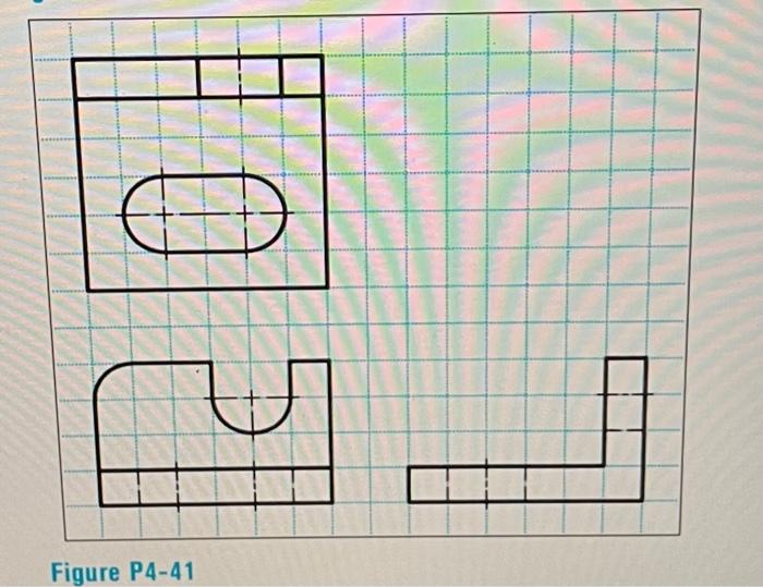 Solved 9. Given the multiview set of the cut block objects | Chegg.com