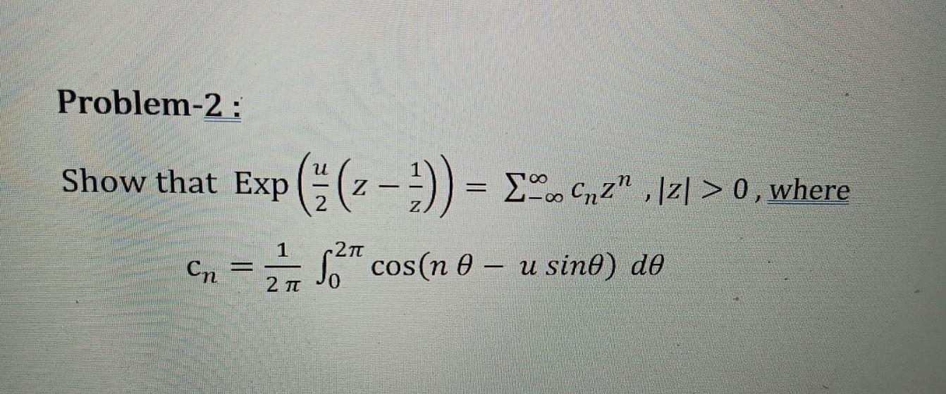 Solved Oh sorry. There is a mistake. Not only for cn. se it | Chegg.com