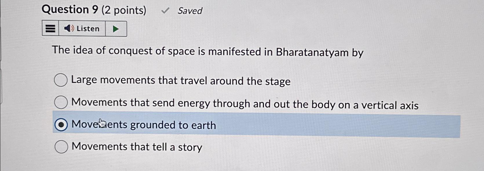 Solved Question 9 (2 ﻿points) ﻿SavedThe idea of conquest of | Chegg.com