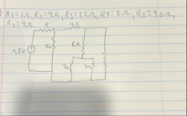 find the equivalent resistance by the source in the | Chegg.com