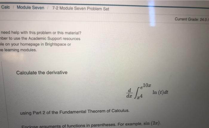Solved Calculate the derivative (02-1) 28 dt using Part 2 of | Chegg.com