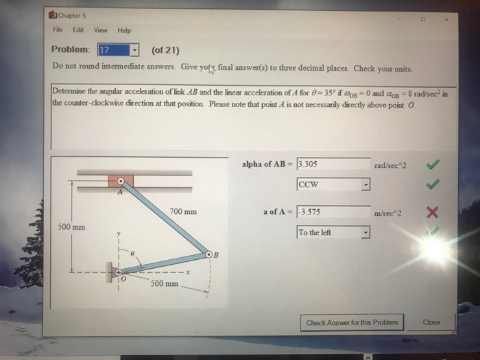 Solved Chapter 5 File Edit View Help Problem: 17 of 21) Do | Chegg.com