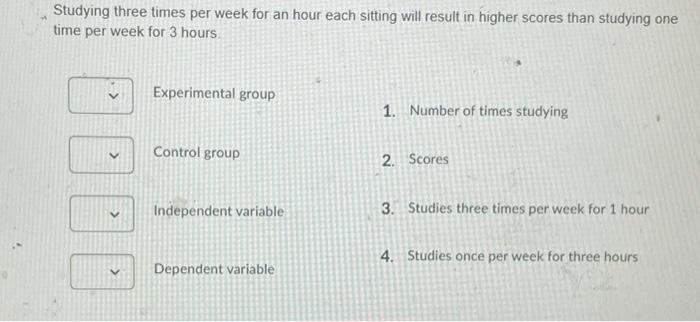 Solved Studying three times per week for an hour each | Chegg.com