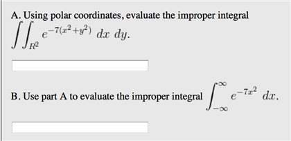 Solved Using polar coordinates, evaluate the improper | Chegg.com